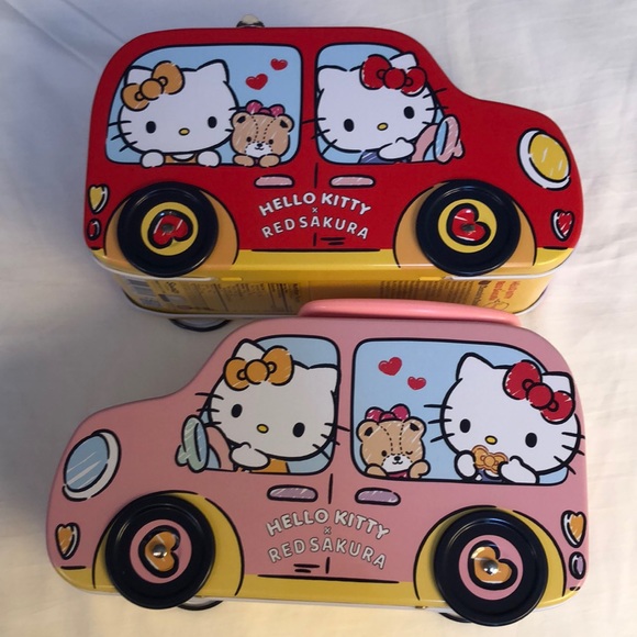 Hello Kitty | Toys | Hello Kitty X Red Sakura Empty Cookie Tin Banks ...